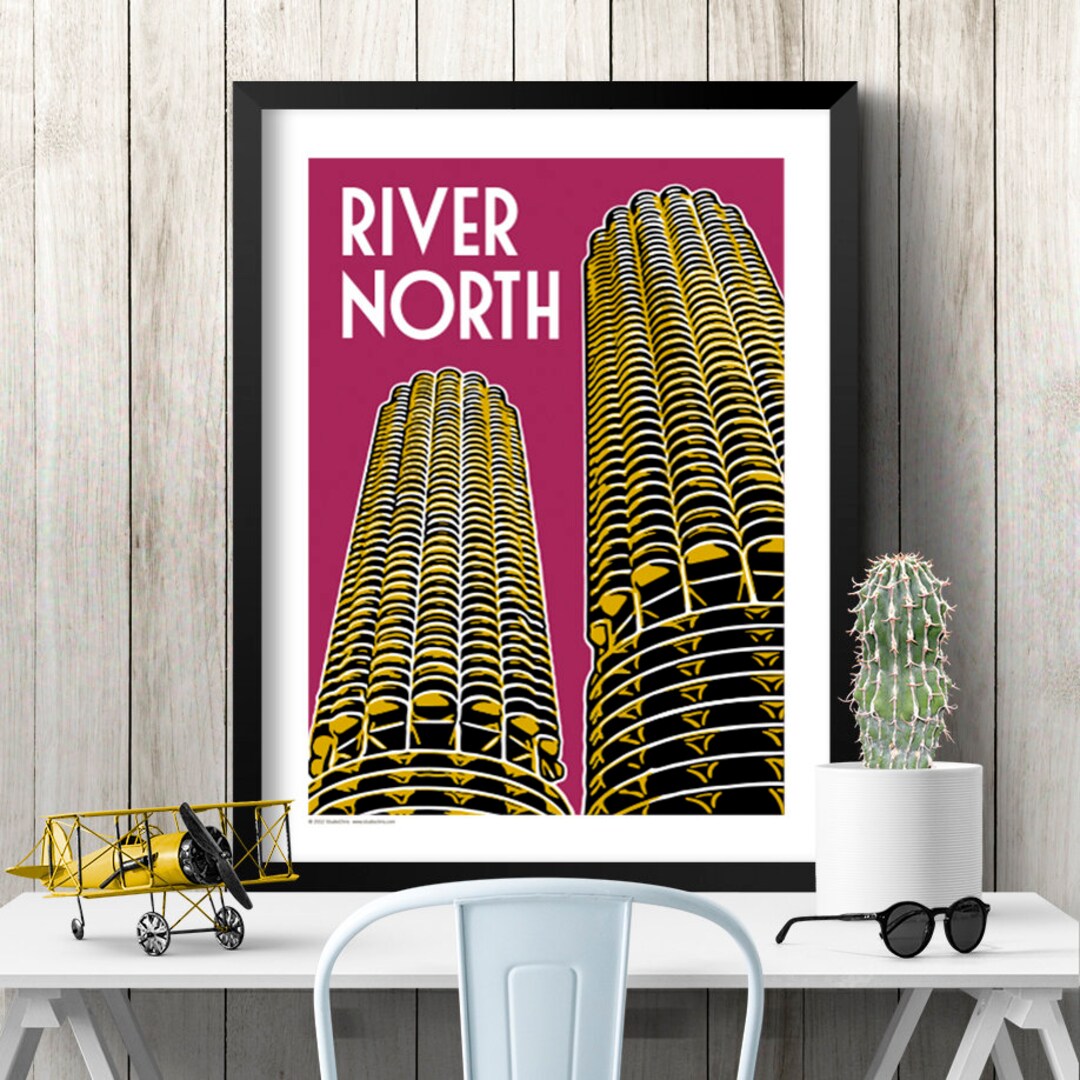 Chicago Poster | Chicago Neighborhood | Chicago City | Chicago Retro ...