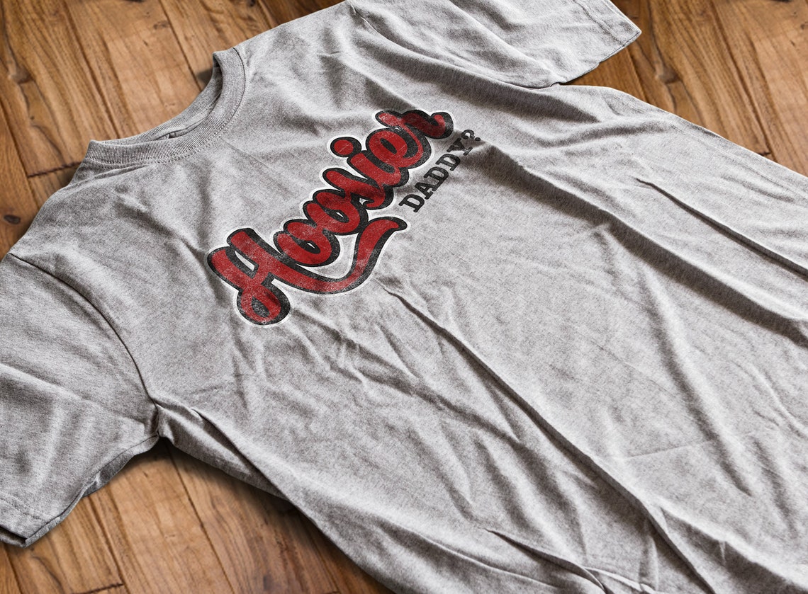 Hoosier Daddy T-shirt, Indiana Tshirt, Premium Ringspun Shirt, Very ...