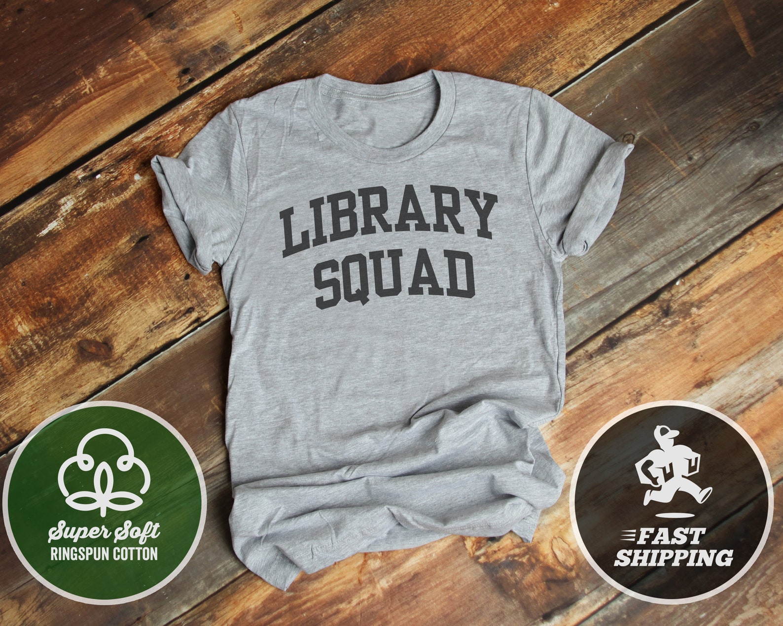Library Squad T-shirt Premium Ringspun Shirt Very Comfy Tee | Etsy