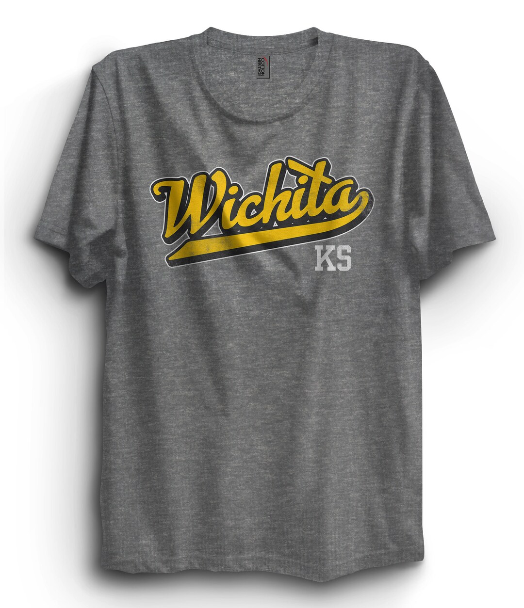 Wichita Tshirt, Wichita Kansas Distressed T-shirt, Premium Ringspun ...