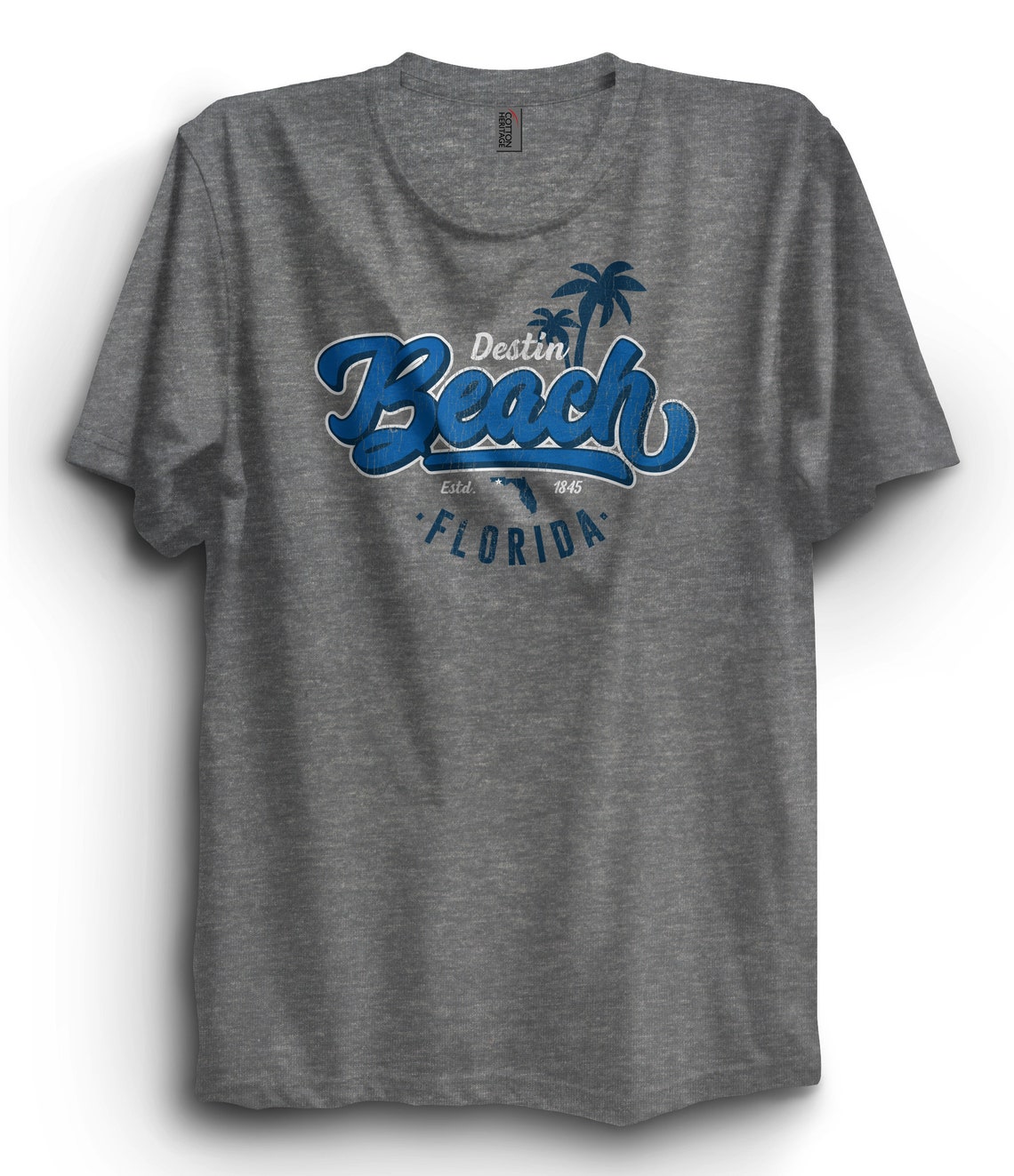 Destin Beach Tshirt, Destin Florida Distressed T-shirt, Premium ...