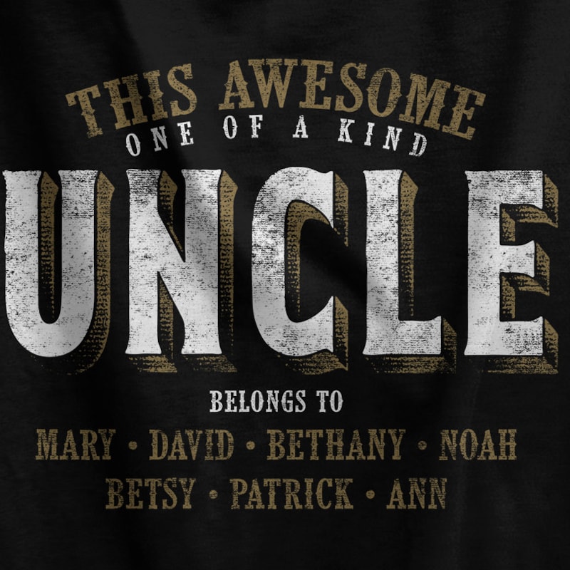 Uncle and Nephew Tshirts - Etsy