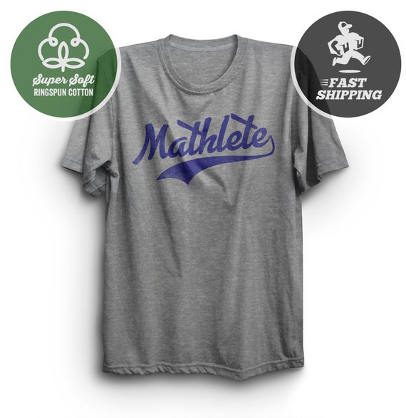 Mathlete Tshirt Mathlete T-shirt Premium Ringspun Cotton | Etsy