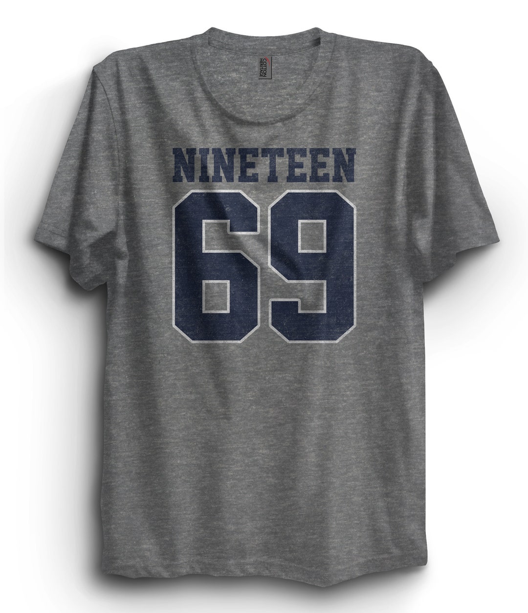 1969 T-shirt, Nineteen 69 Tshirt, Premium Ringspun Shirt, Birthday ...