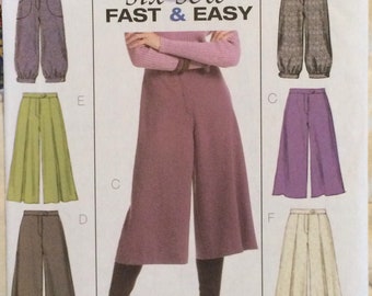 Gaucho pants pattern | Etsy