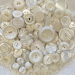 200 Vintage White Button Lot - Etsy