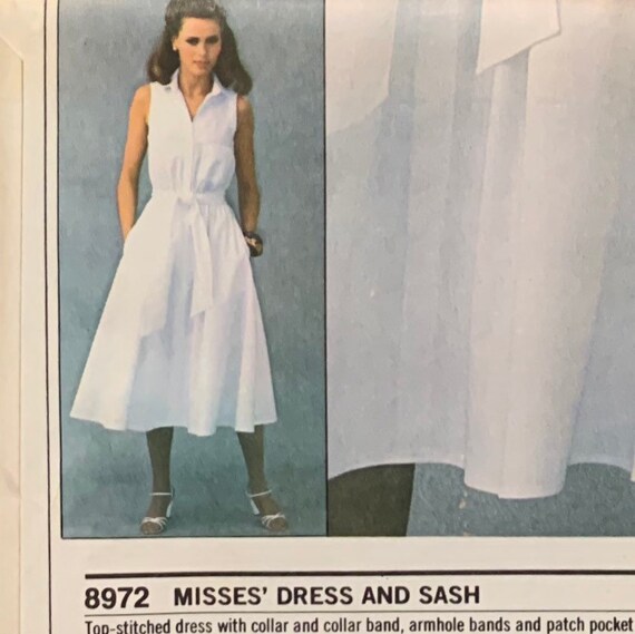 Vintage Misses Dress and Sash Pattern Simplicity 8872 UNCUT | Etsy