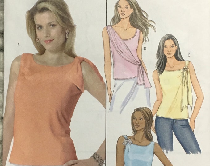 Easy Loose Fitted Blouse Pattern, Vogue 9902, UNCUT - Etsy