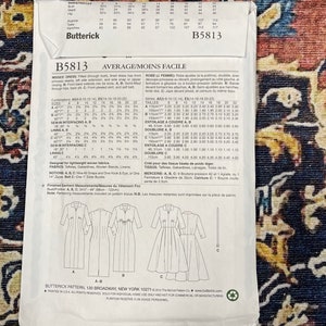 Vintage Fitted Dress Pattern, Butterick 5813, UNCUT - Etsy