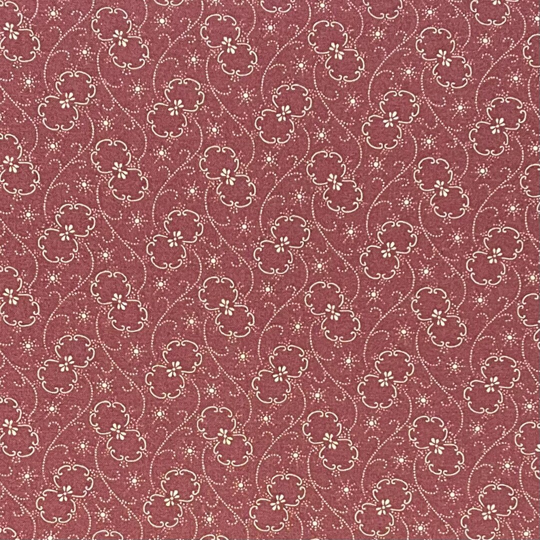 Mauve Cotton Calico Fabric, Floral, 1800s Reprint - Etsy