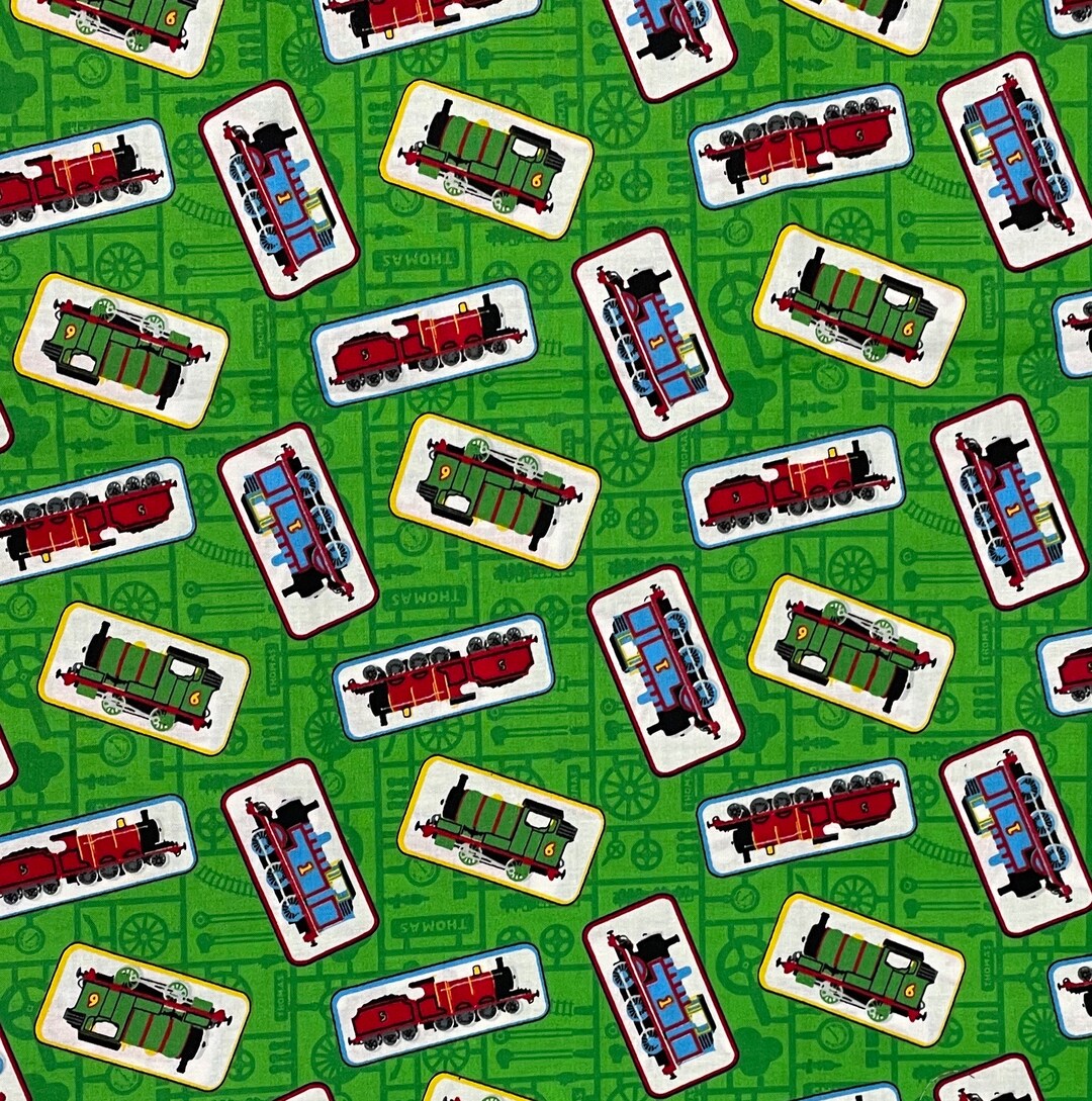 Thomas the Tank Engine and Friends Train Travel Cotton Fabric ...