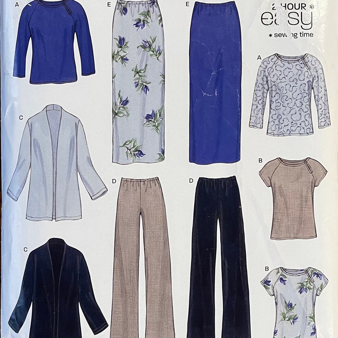 Easy Skirt, Pants, Jacket and Top Pattern, New Look 6147, UNCUT - Etsy
