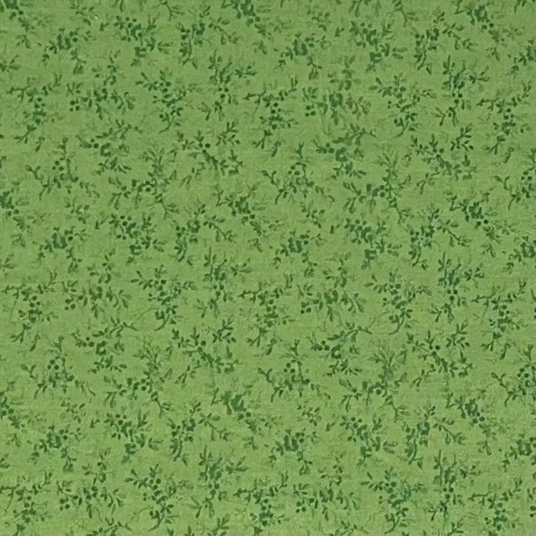 Green Calico Cotton Fabric, Classic Cottons - Etsy