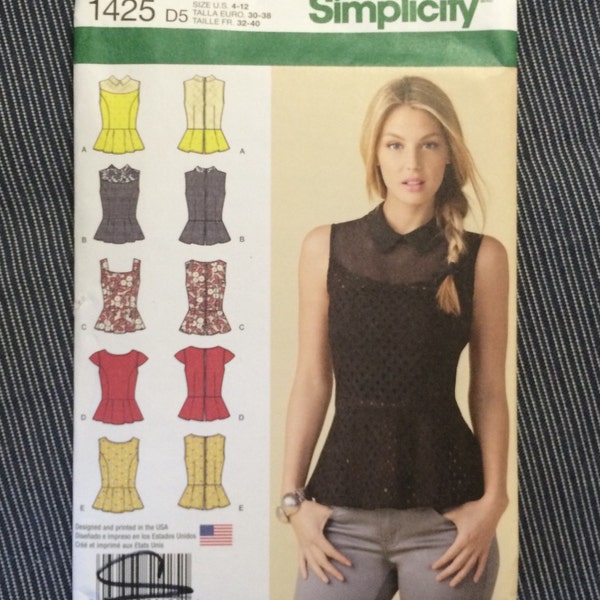 Peplum Top Pattern - Etsy