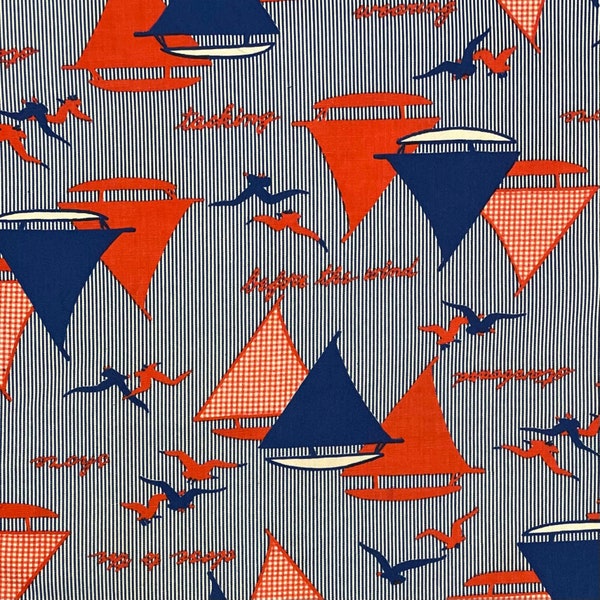 Sailboat Fabric - Etsy