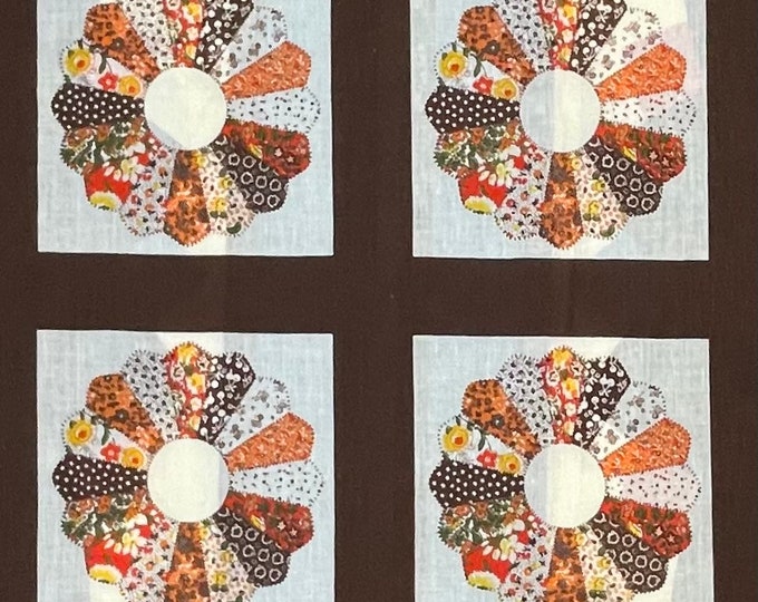 Dresden Plate Cheater Cloth Fabric Remnant, Calico - Etsy