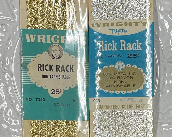Vintage Metallic Rick Rack, Sewing Notions - Etsy