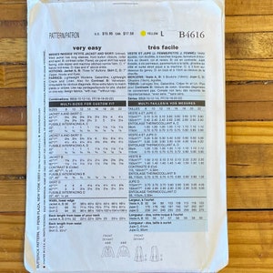 Skirt and Unlined Jacket Pattern, Butterick 4616, UNCUT - Etsy