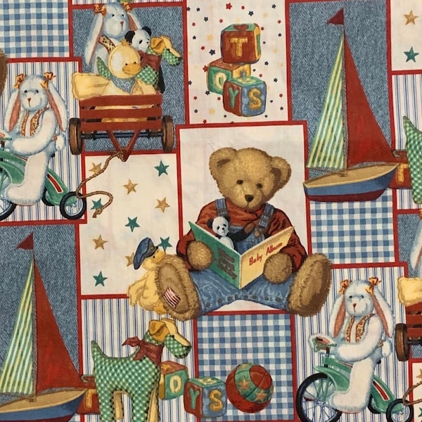Teddy Bear Fabric - Etsy