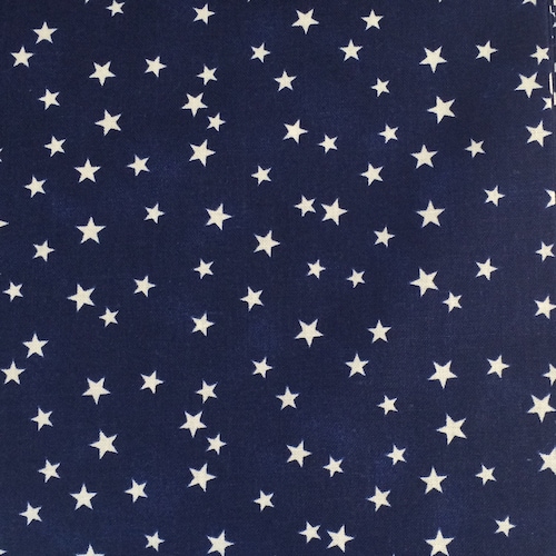 100% Cotton Blue and White Star Fabric by the Yard Lucky - Etsy
