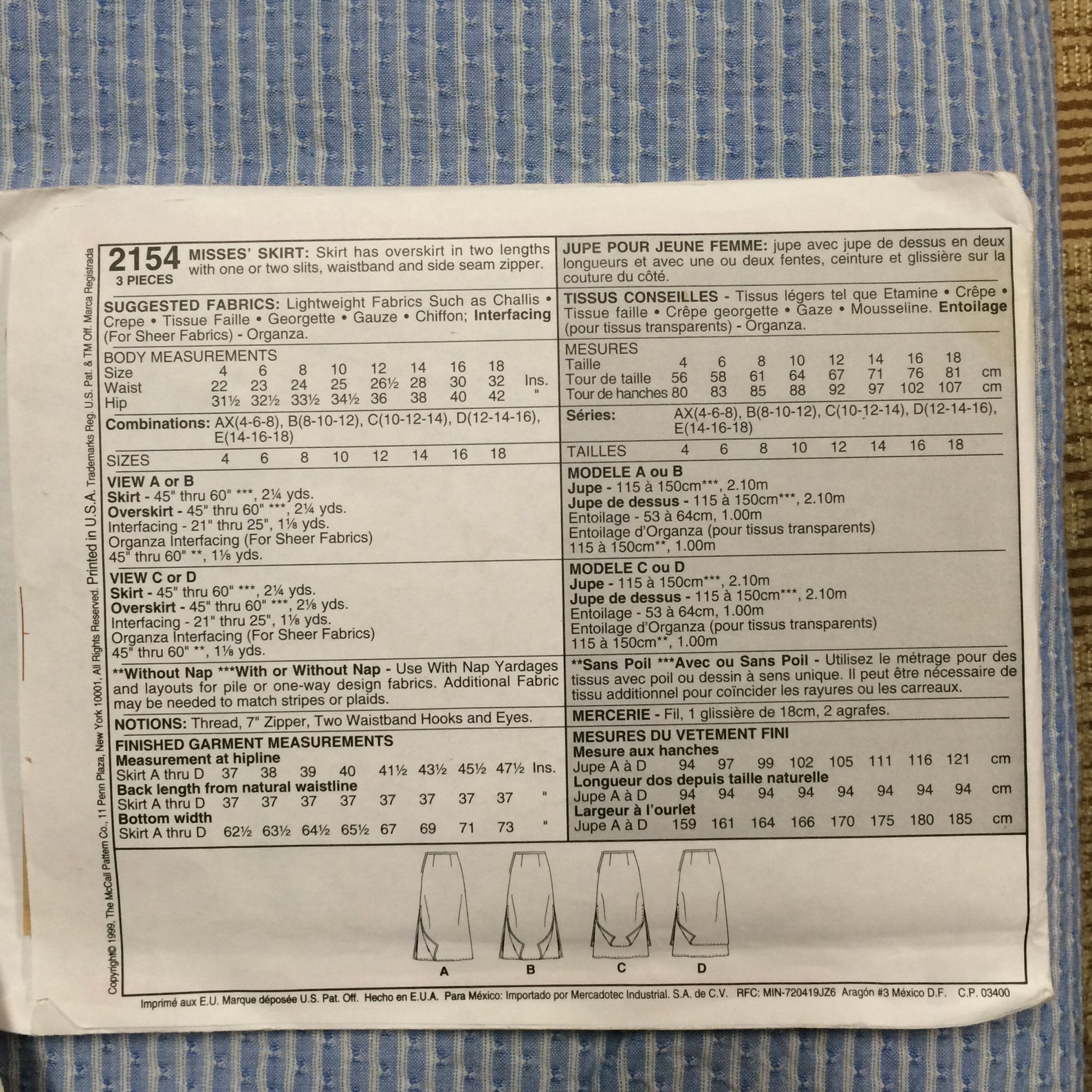 Easy Vintage Skirt With Overskirt Pattern 2 Hour Mccalls - Etsy