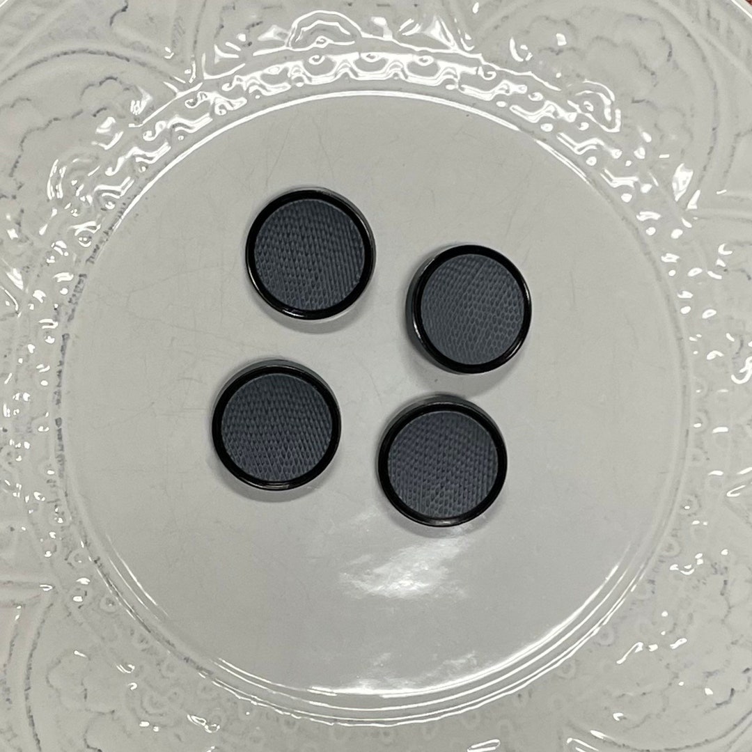 Vintage Gray and Black Buttons - Etsy