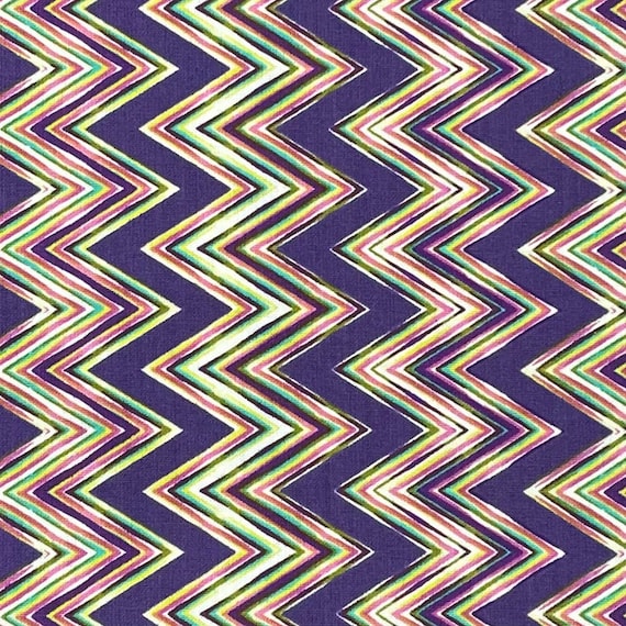 Purple And Green Chevron Pattern