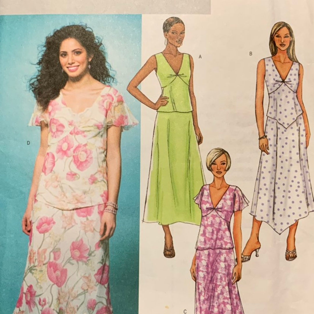 Pull on Skirt and Top Pattern, Simplicity 4184, UNCUT - Etsy