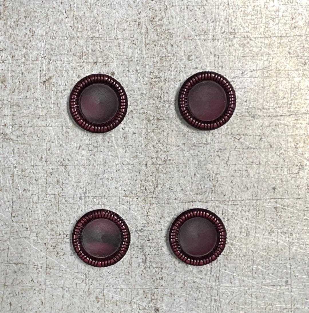 Vintage Dark Purple Buttons - Etsy