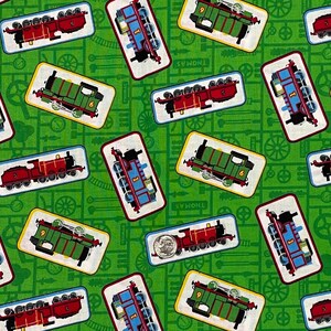 Thomas the Tank Engine and Friends Train Travel Cotton Fabric ...