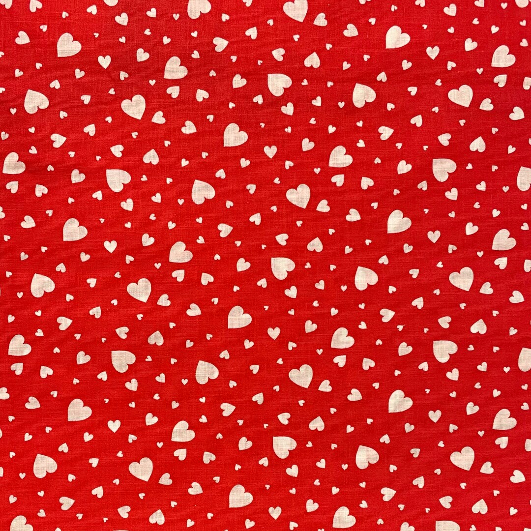 Red and White Heart Cotton Fabric, Valentine, Love, Wamsutta OTC - Etsy Red and White Heart Cotton Fabric, Valentine, Love, Wamsutta OTC - Etsy