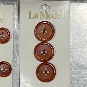 Vintage Rust Buttons on Original Card, La Mode, Holland - Etsy