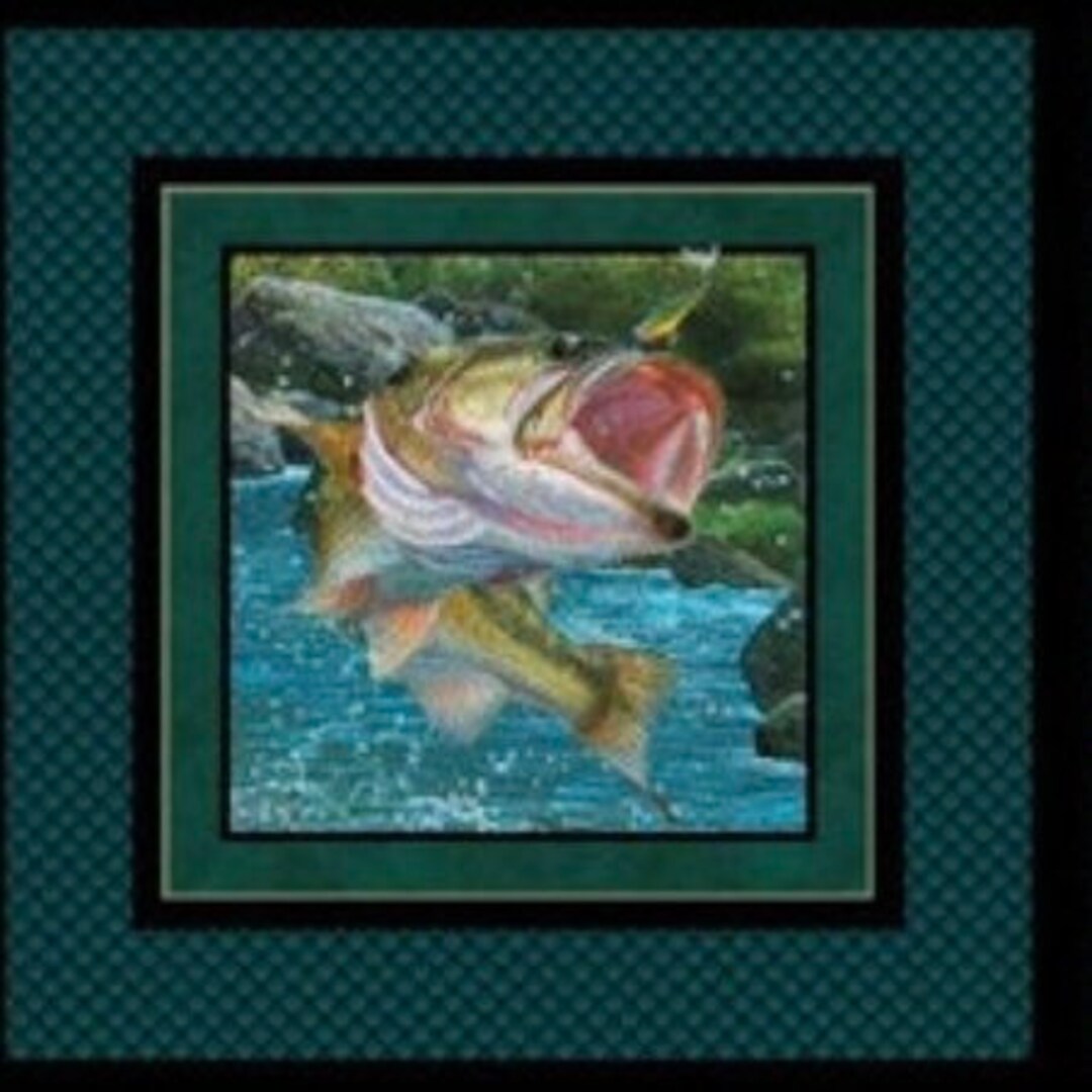 100% Cotton Fish Fabric Pillow Panel, Digital Print - Etsy