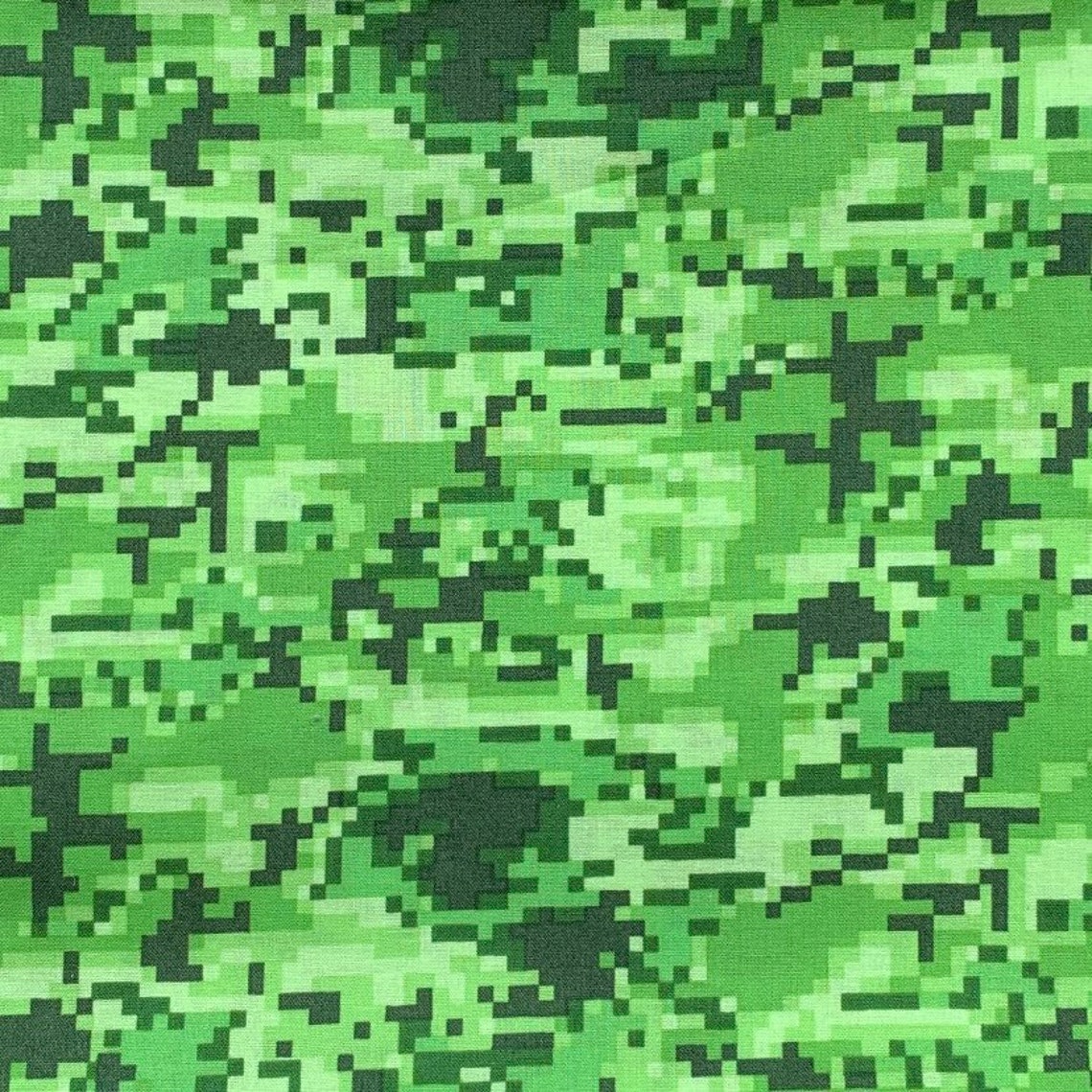 Green Camo Cotton Fabric Digital - Etsy