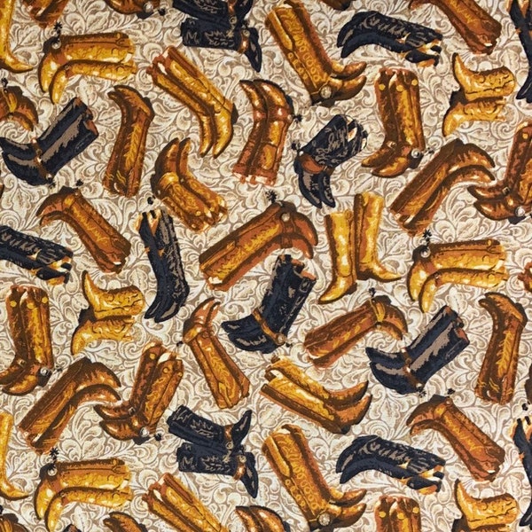 Cowboy Boot Fabric - Etsy