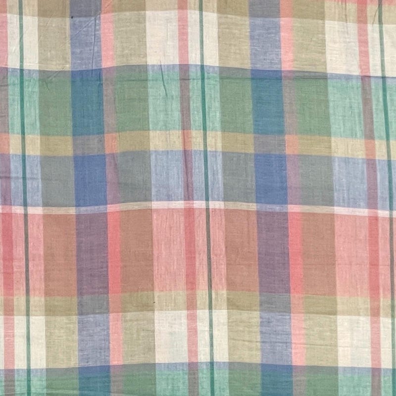 Madras Plaid Fabric - Etsy