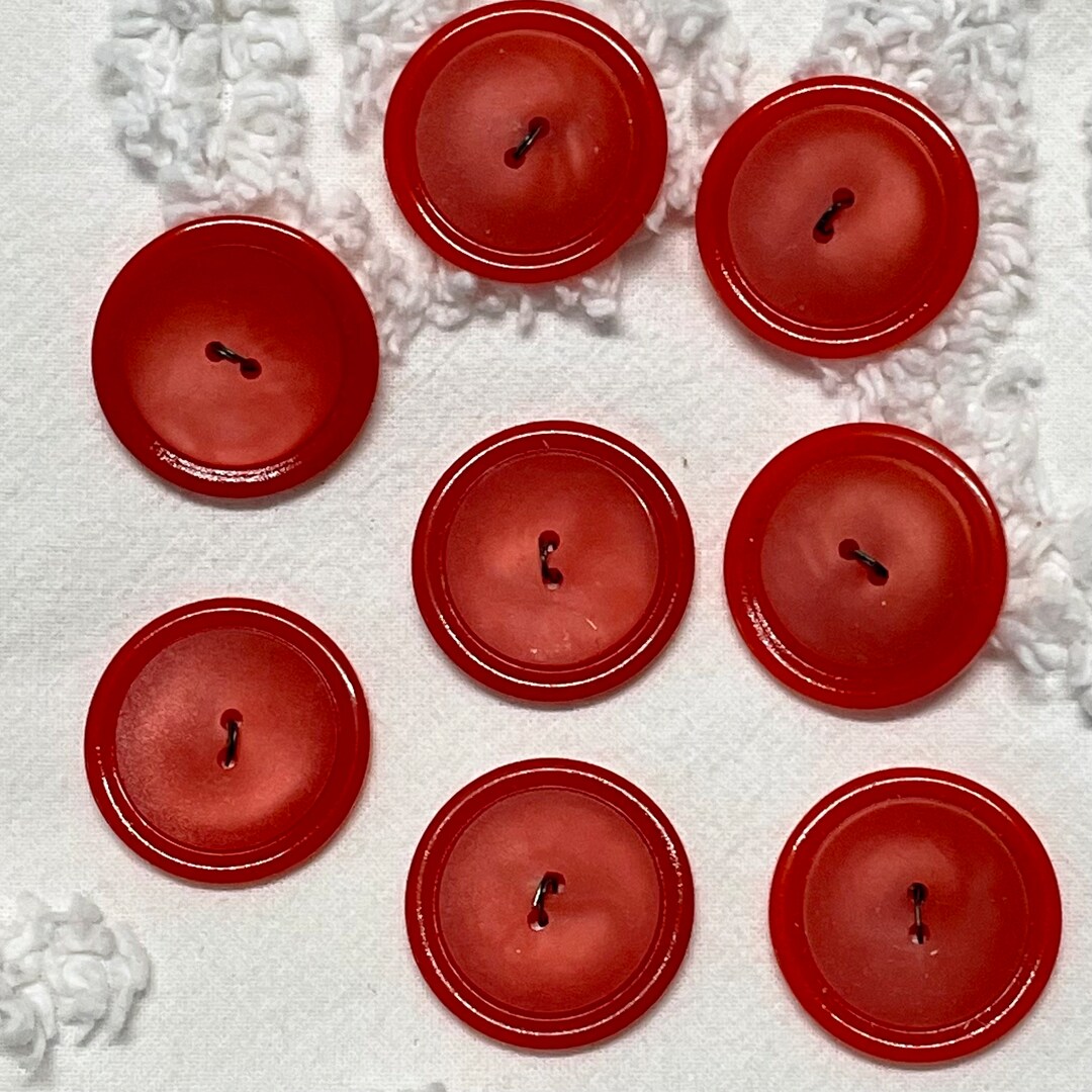 Vintage Red Loose Buttons - Etsy