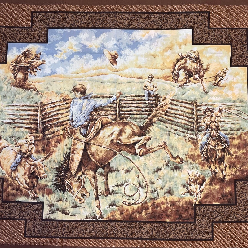 Western Fabric Panels - Etsy