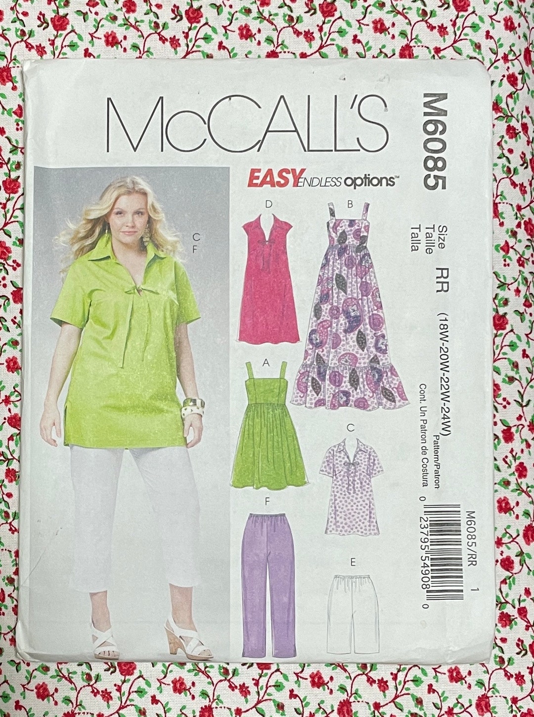 Easy Womens Wardrobe Ensemble Pattern, Dress, Pants, Shorts, Top ...