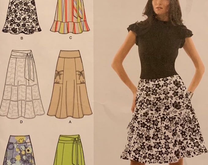 Misses Easy to Sew Ruffled Skirt Pattern, Simplicity 2655, UNCUT - Etsy