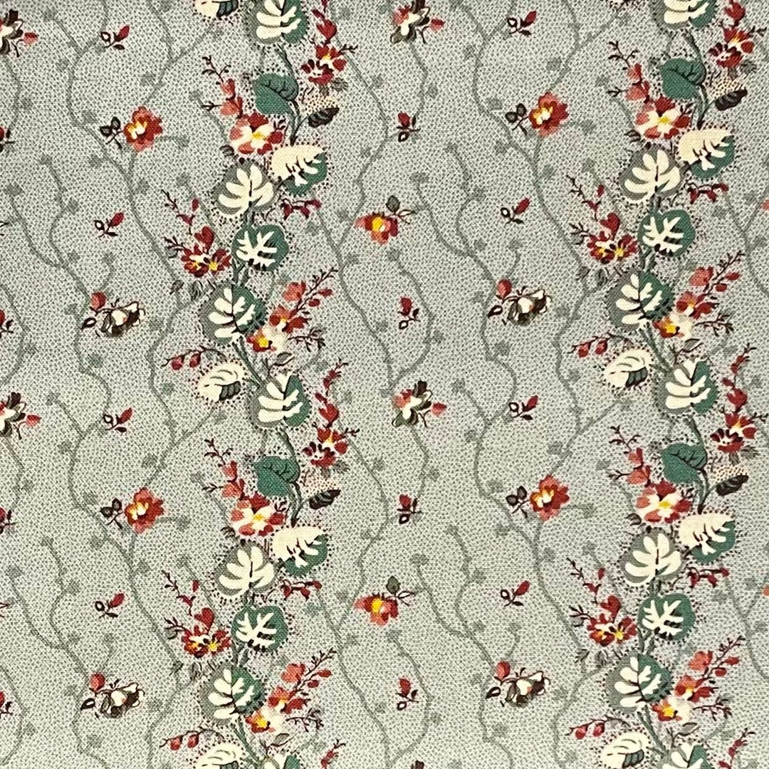 Green Calico Fabric, Floral, Andover Fabrics, Di Ford Hall, Anne ...