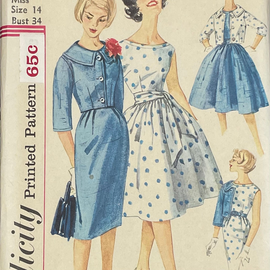 Vintage One Piece Dress Pattern, Simplicity 3340, UNCUT - Etsy