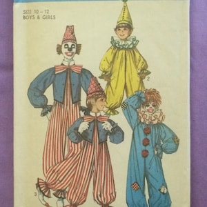 Vintage Adult Clown Costume Pattern, Simplicity 7162, UNCUT - Etsy