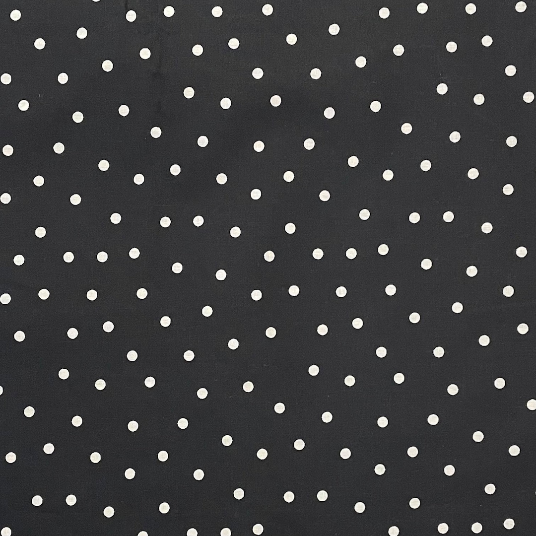 Black and White Polka Dot Fabric - Etsy