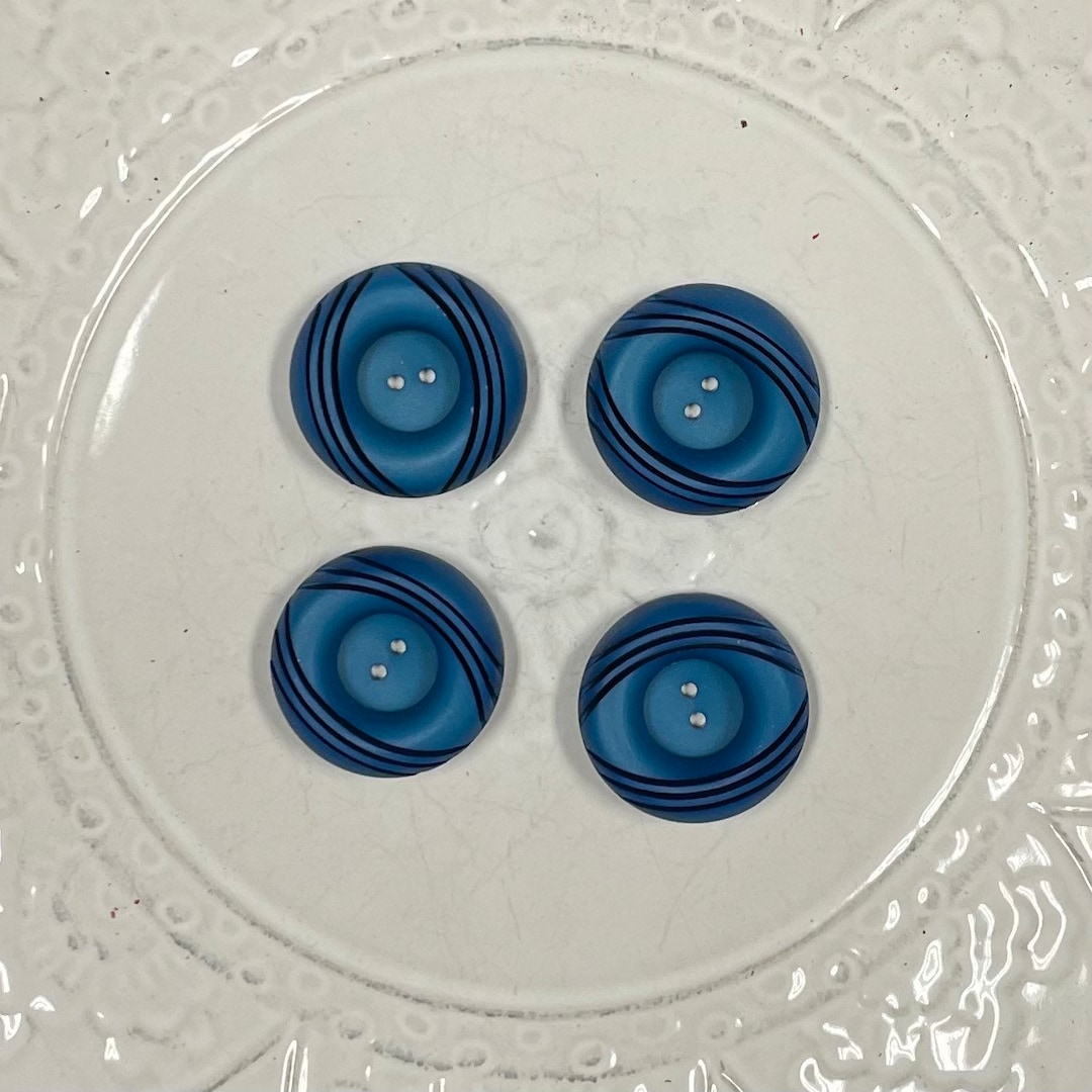Vintage Blue Loose Buttons - Etsy