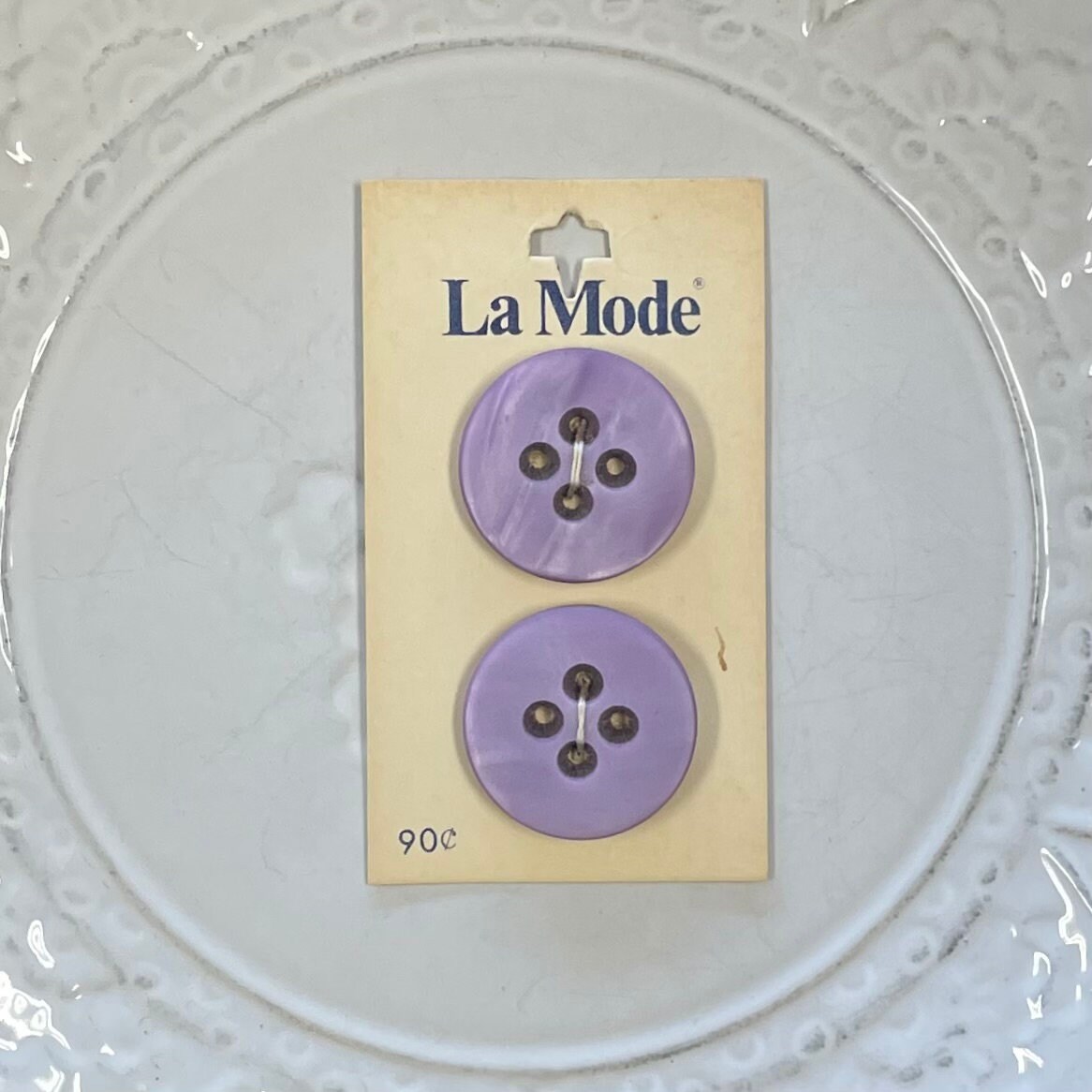 Vintage Lilac Buttons on Original Card, La Mode, Made in Japan - Etsy