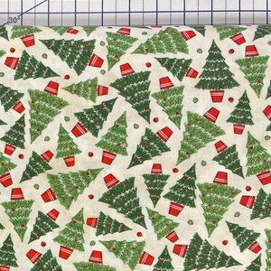 Tossed Christmas Tree Cotton Fabric, Michael Miller - Etsy
