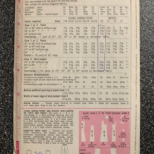 Mini Jumper and Tunic Pattern, Simplicity 8916, CUT - Etsy