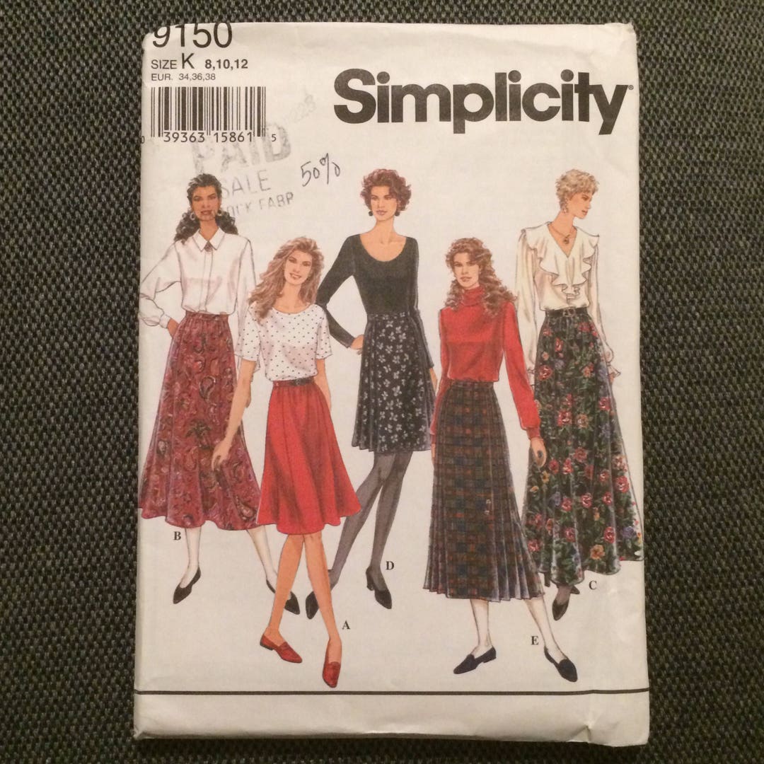 Misses Wrap and Gathered Skirt Pattern, Simplicity 9150, UNCUT - Etsy