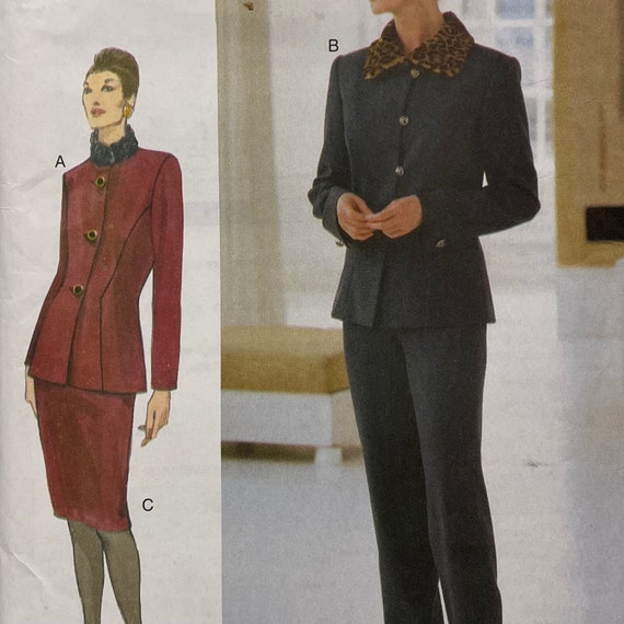 Vintage Jacket Skirt and Pants Pattern Vogue American - Etsy